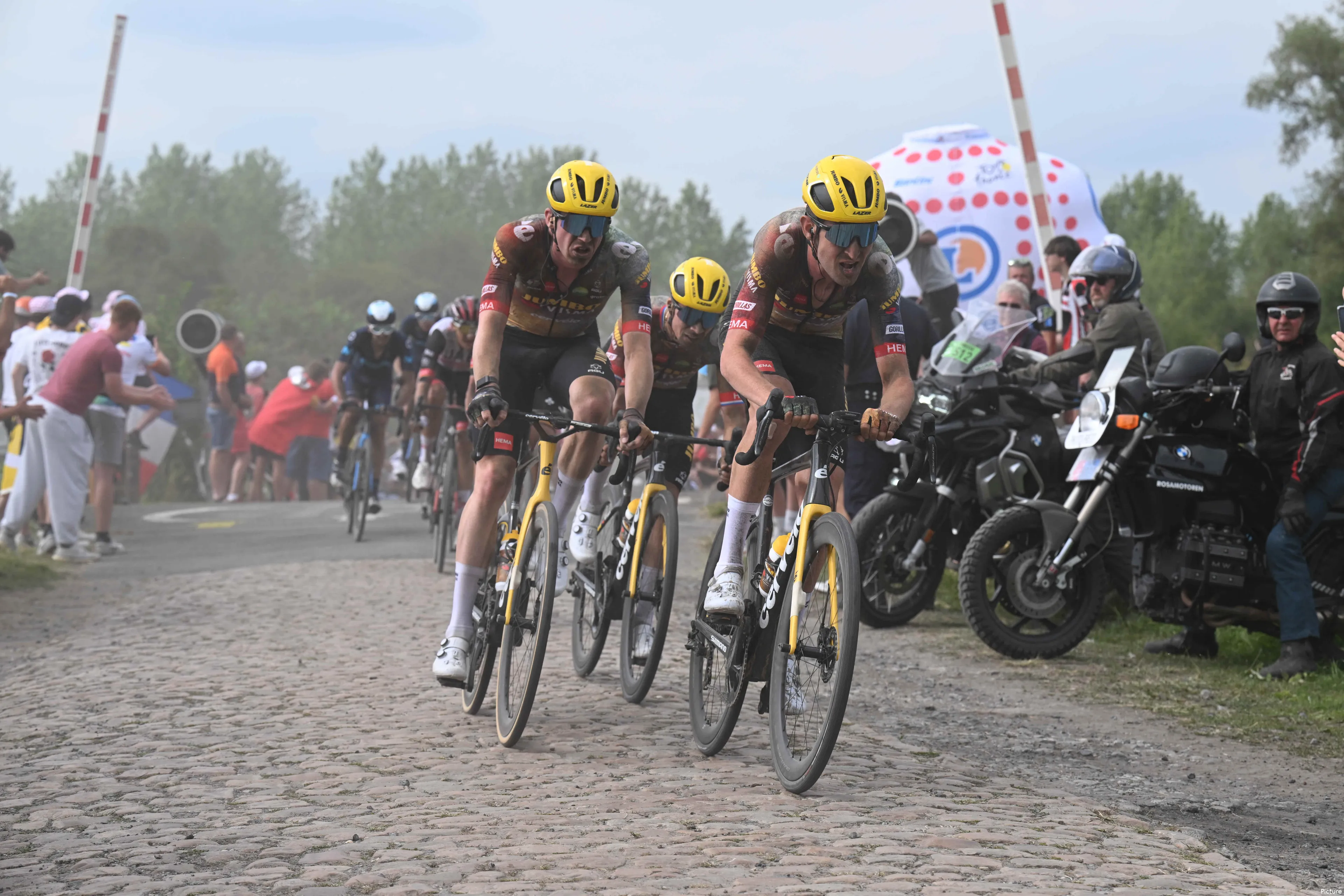 Dislocated shoulder for Primoz Roglic after disastrous crash at Tour de ...