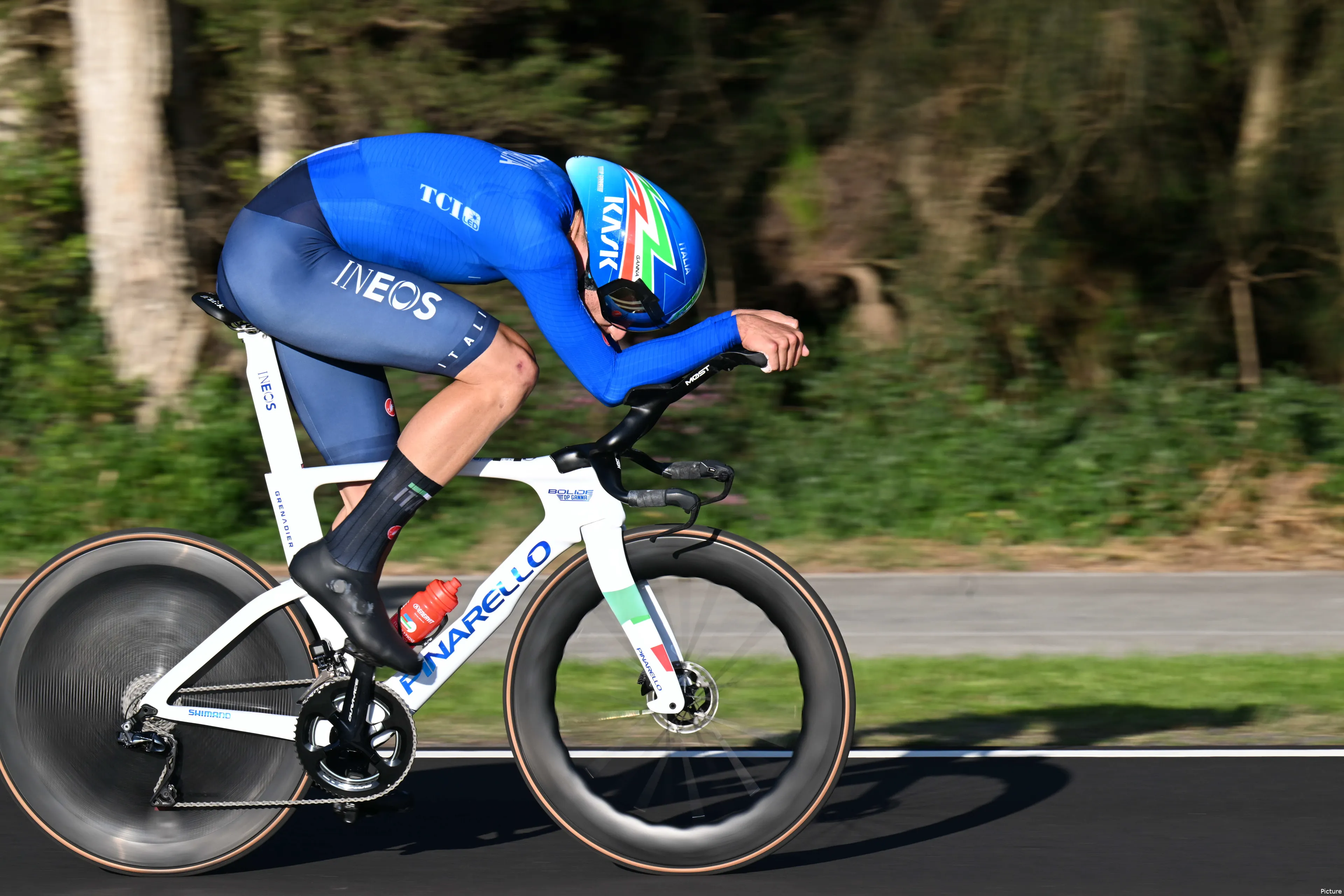INEOS reveals 3D-printed bike for Filippo Ganna's Hour Record attempt