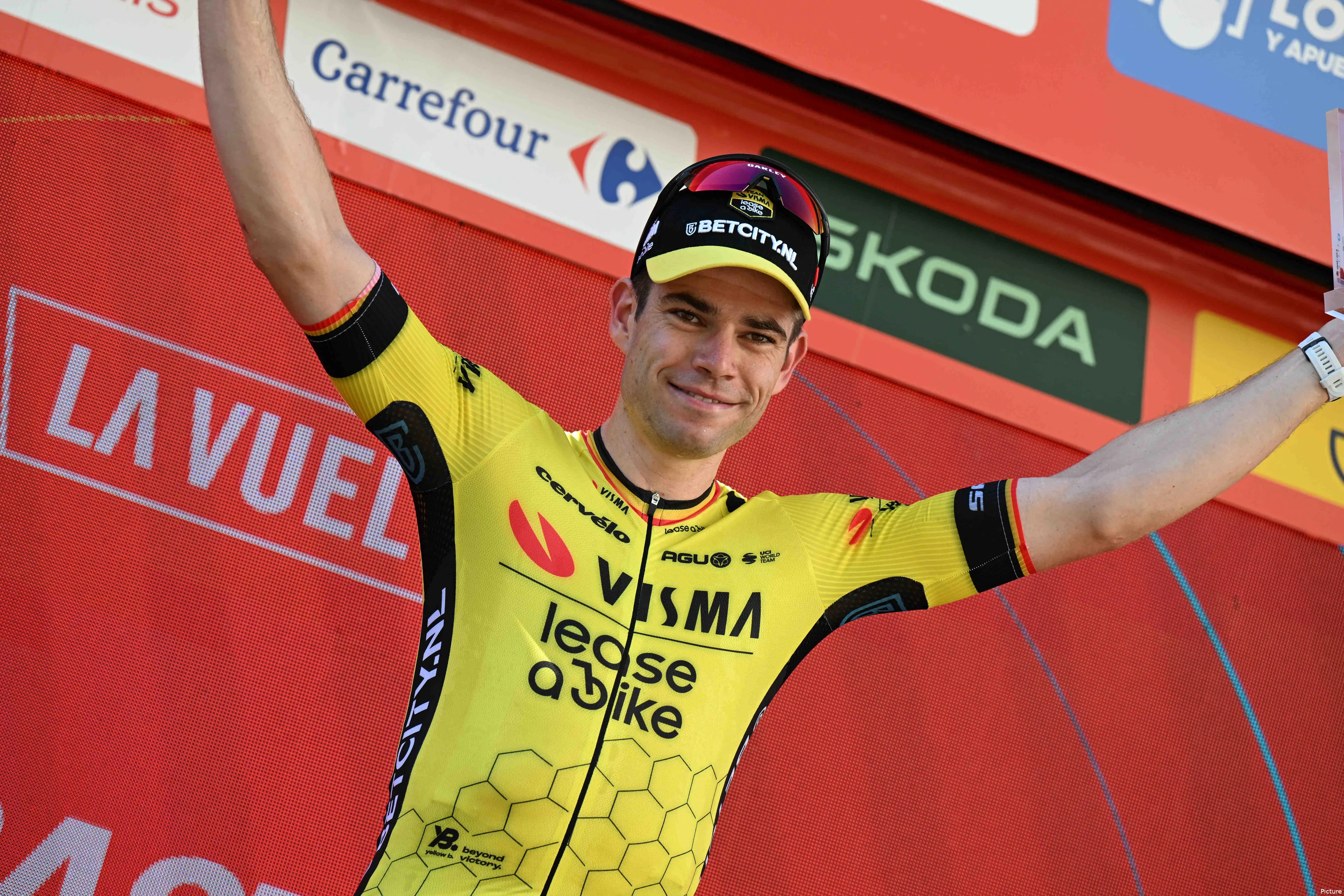 Wout van Aert reportedly signs a lifetime contract with Team Visma ...