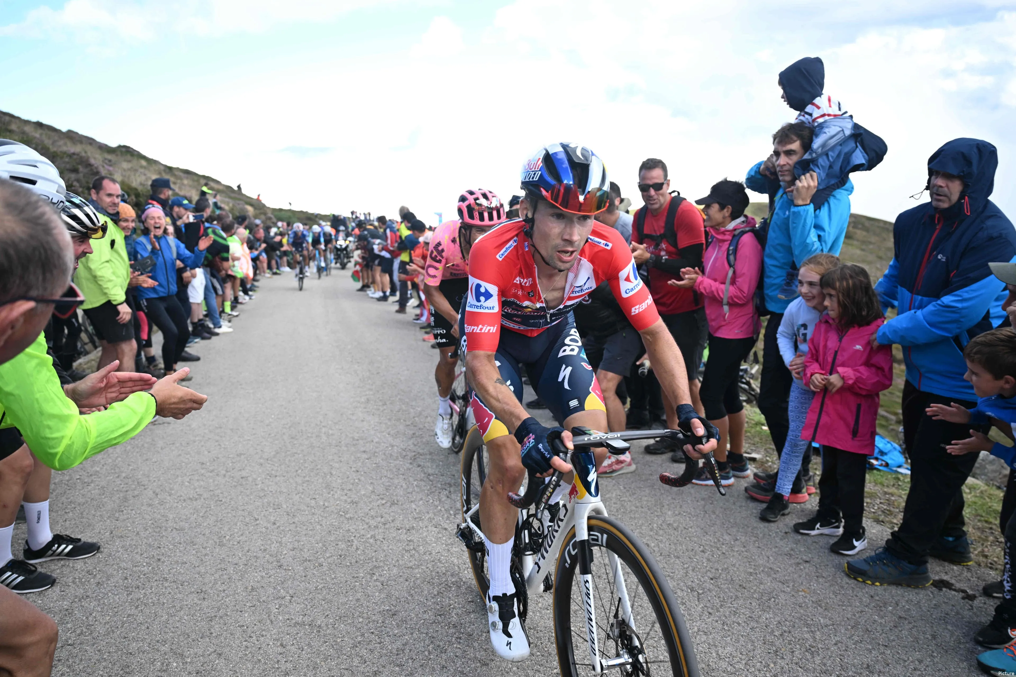 "For once, Primoz Roglic had no major crashes or disaster days ...