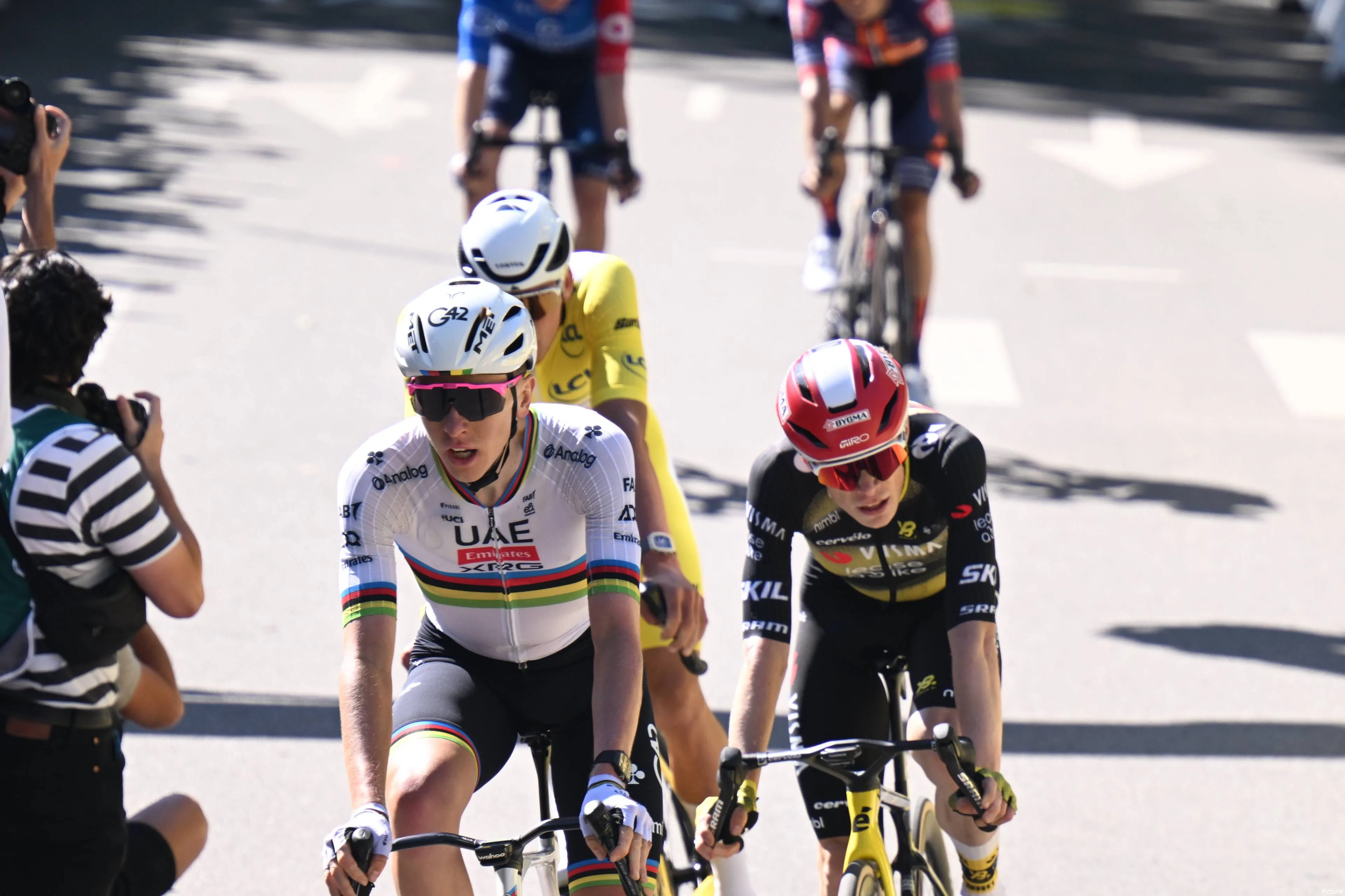 "Pogacar attacked super strongly but Jonas was very strong to follow ...