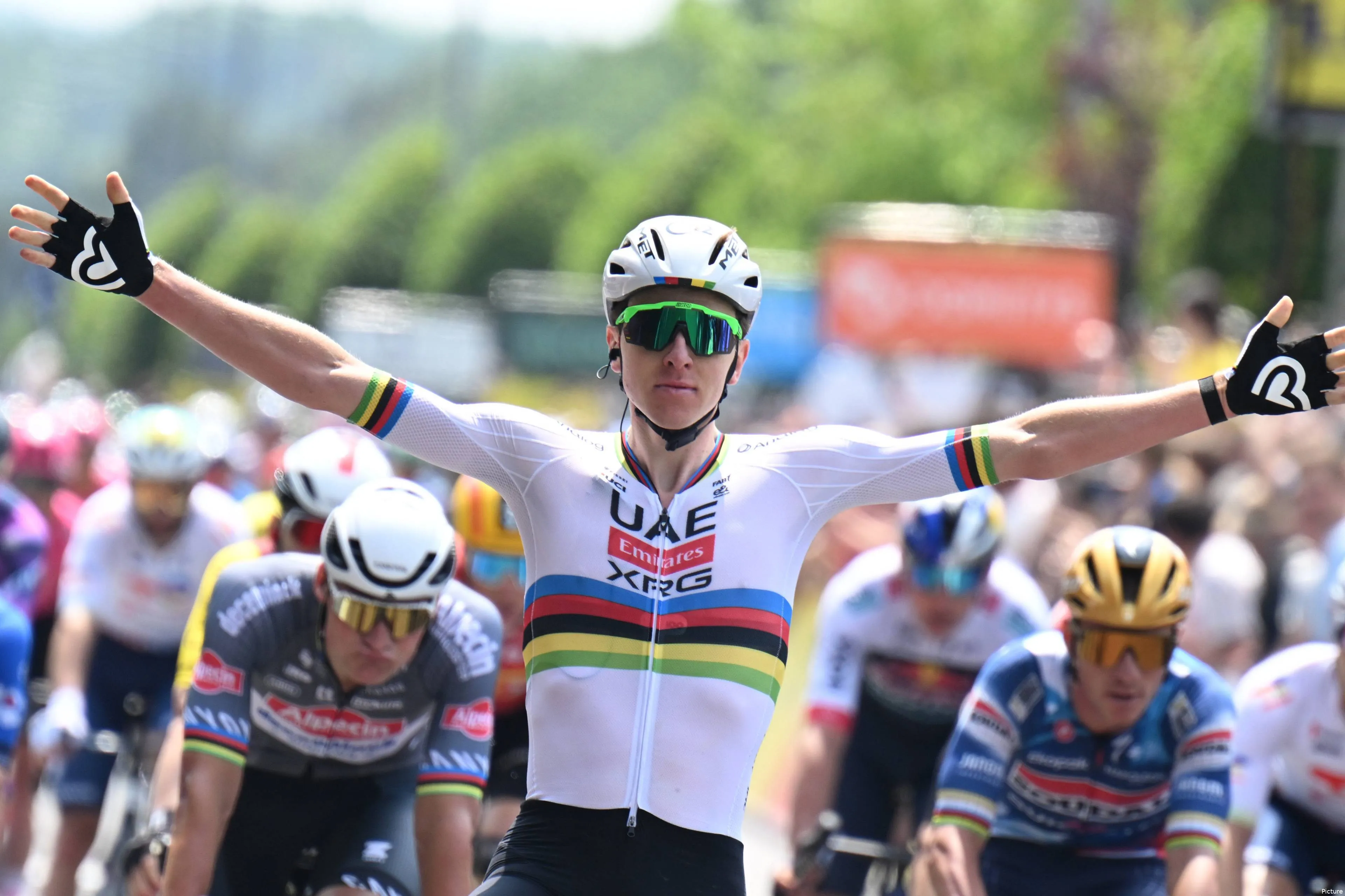 "10 of 11 etappes die hem zouden liggen... Dat is het einde van de Tour ...