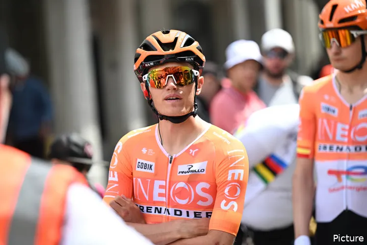 Oscar Onley back at Netcompany INEOS Tour training camp three days ...