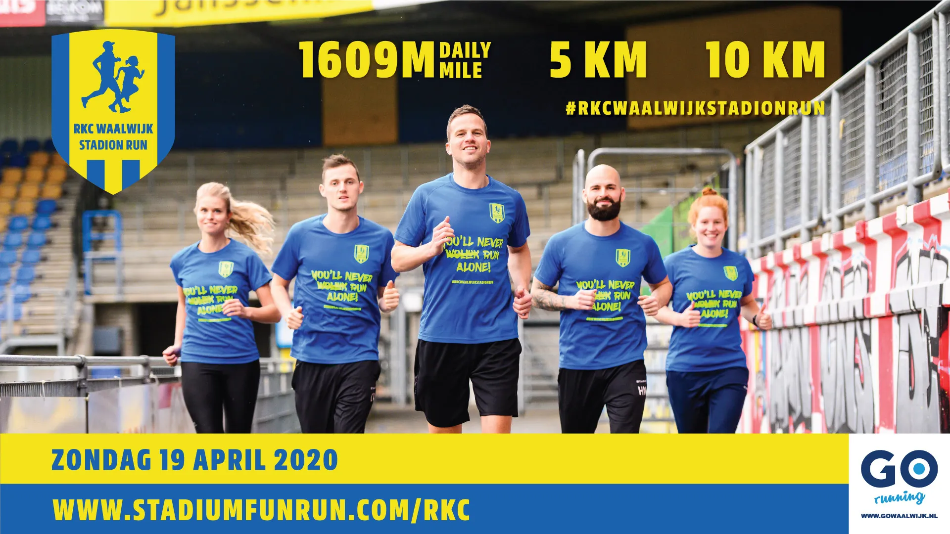 Schrijf je in voor de RKC Waalwijk Stadion Run 2020