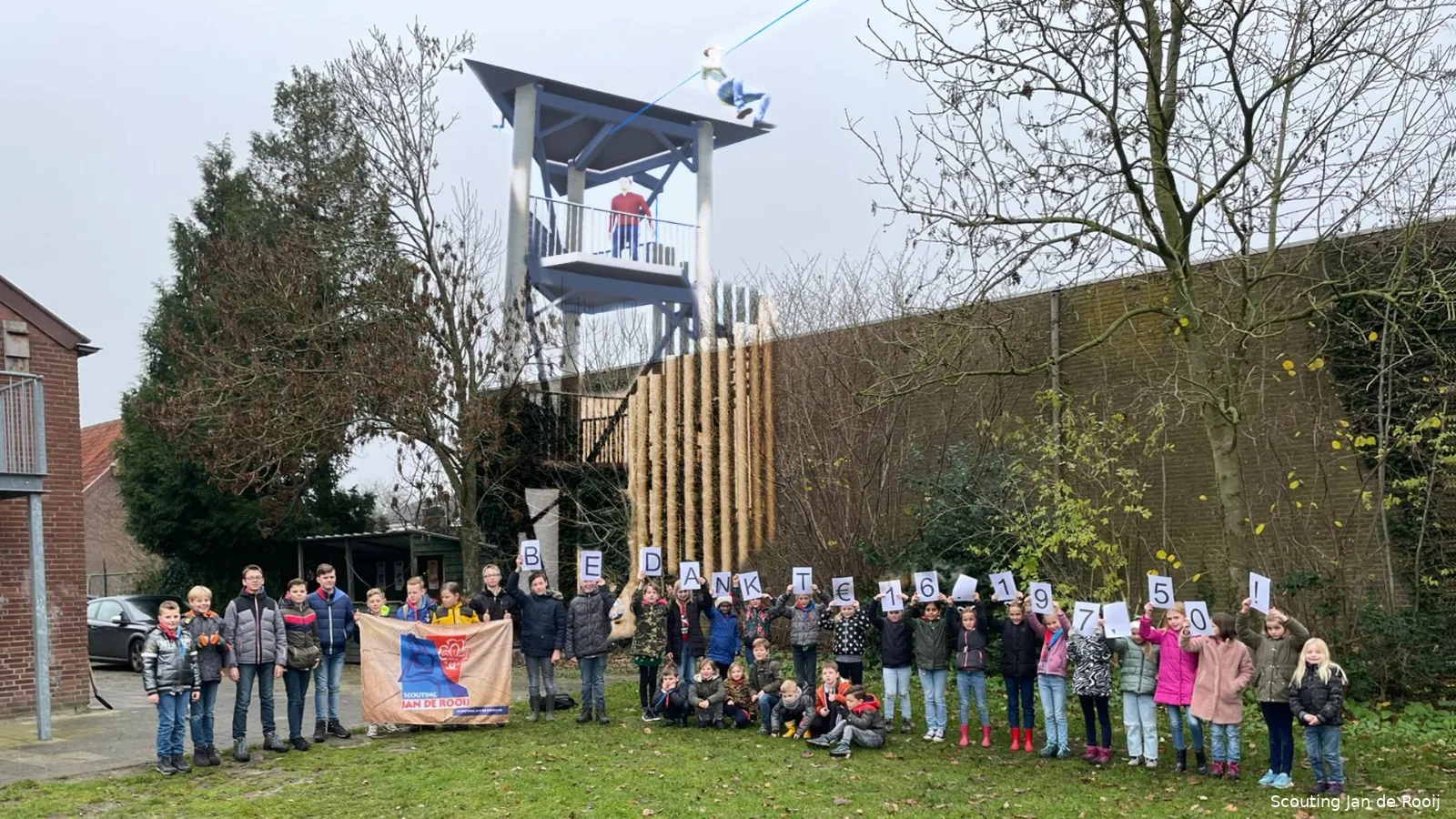 Crowdfunding actie voor klimtoren scouting Jan de Rooij levert ruim 16. ...
