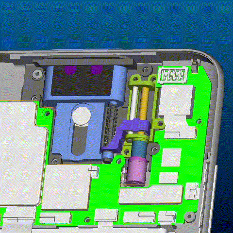 Elephone PX Camera Lifting Mechanism Shown in GIF