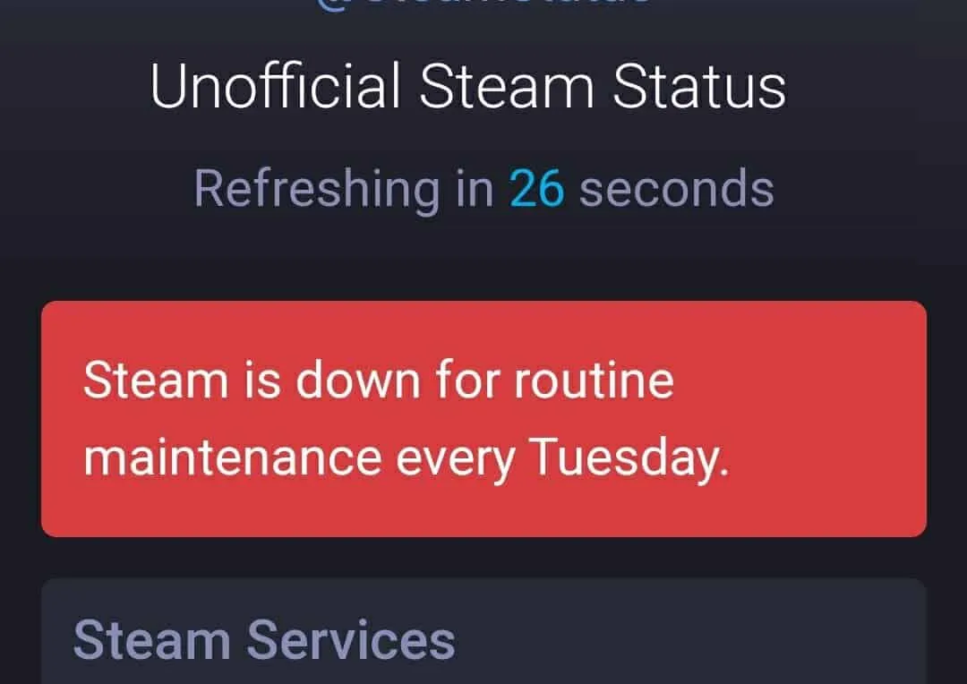 steam cloud status