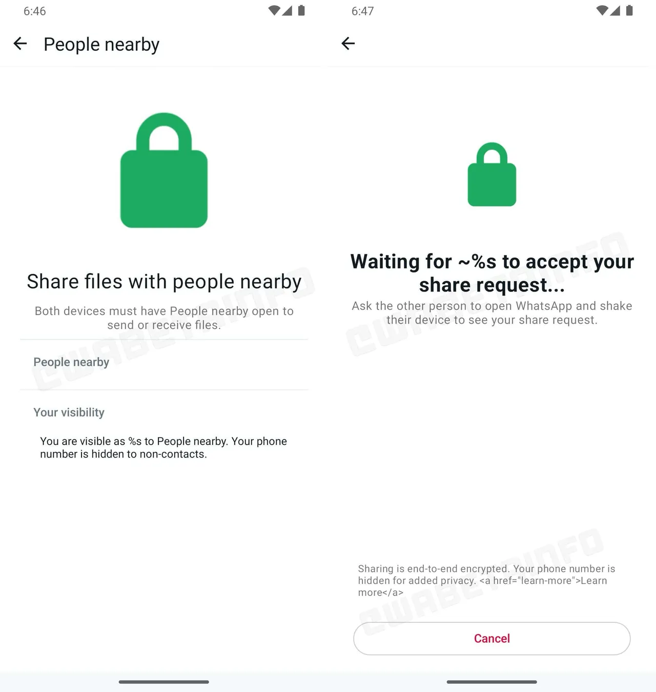WhatsApp is working on an in-app Nearby File Sharing Feature