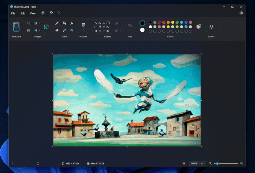 Microsoft Paint Introduces Photoshop Features - Gizchina.com