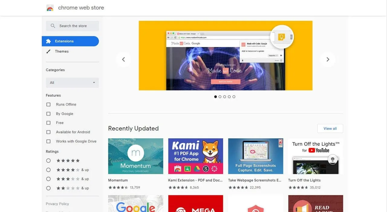 Google Chrome Web Store Gets Redesigned - Gizchina.com
