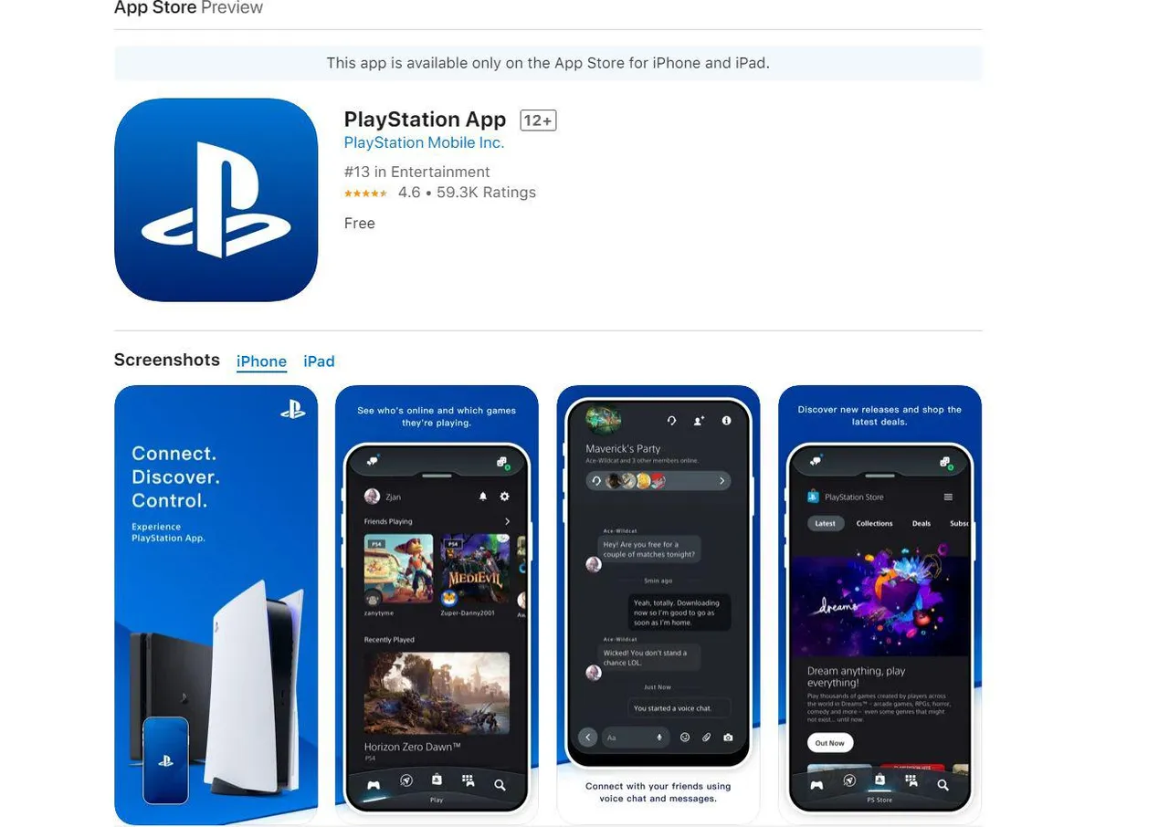 Zo werkt de PS5 met de PS App