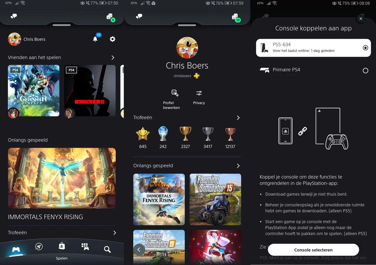 Zo werkt de PS5 met de PS App