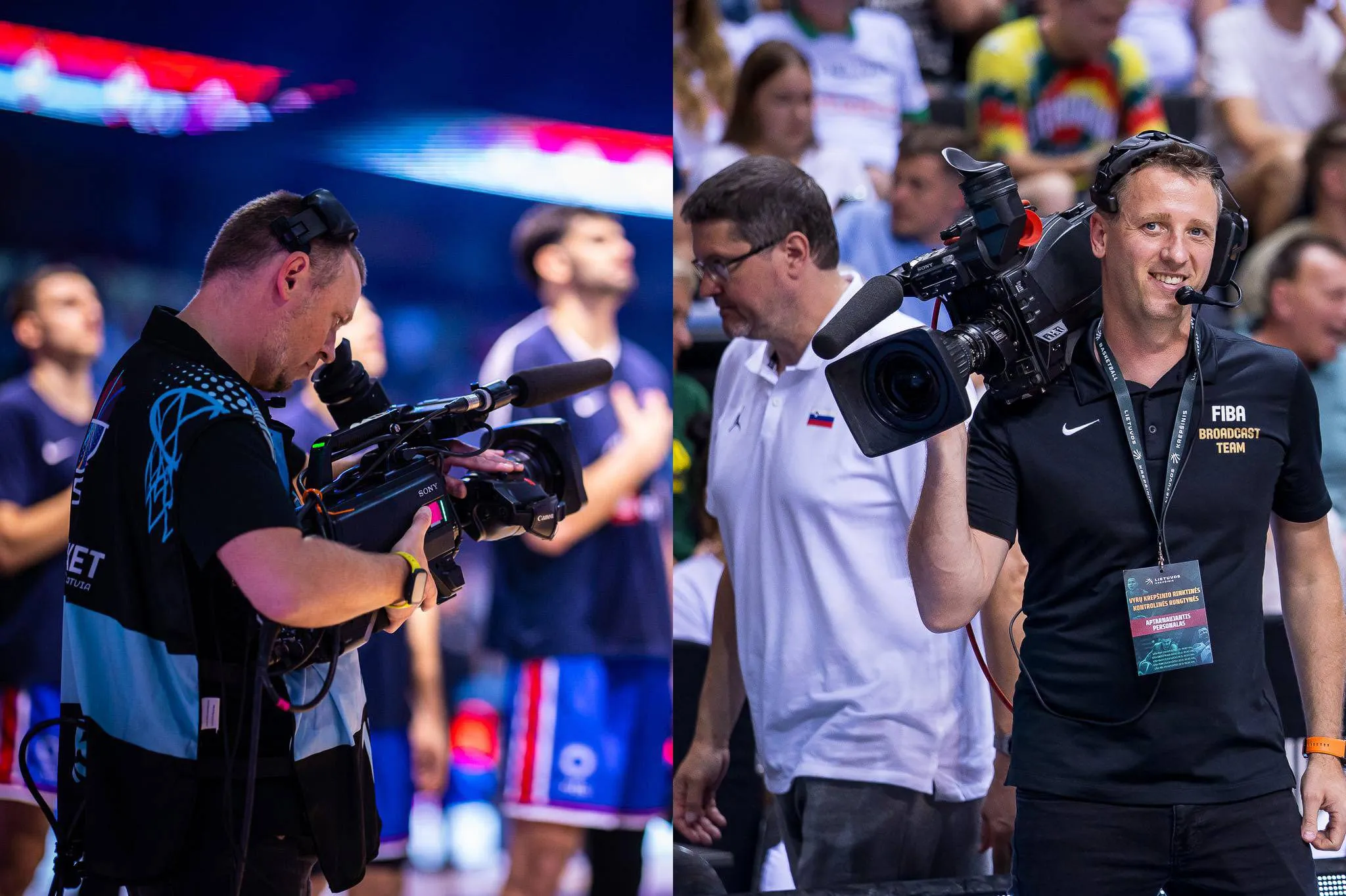 Du broliai iš Alytaus filmuoja Europos krepšinio čempionatą Rygoje