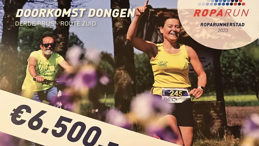 Dongen valt opnieuw in de prijzen voor Doorkomst Roparun