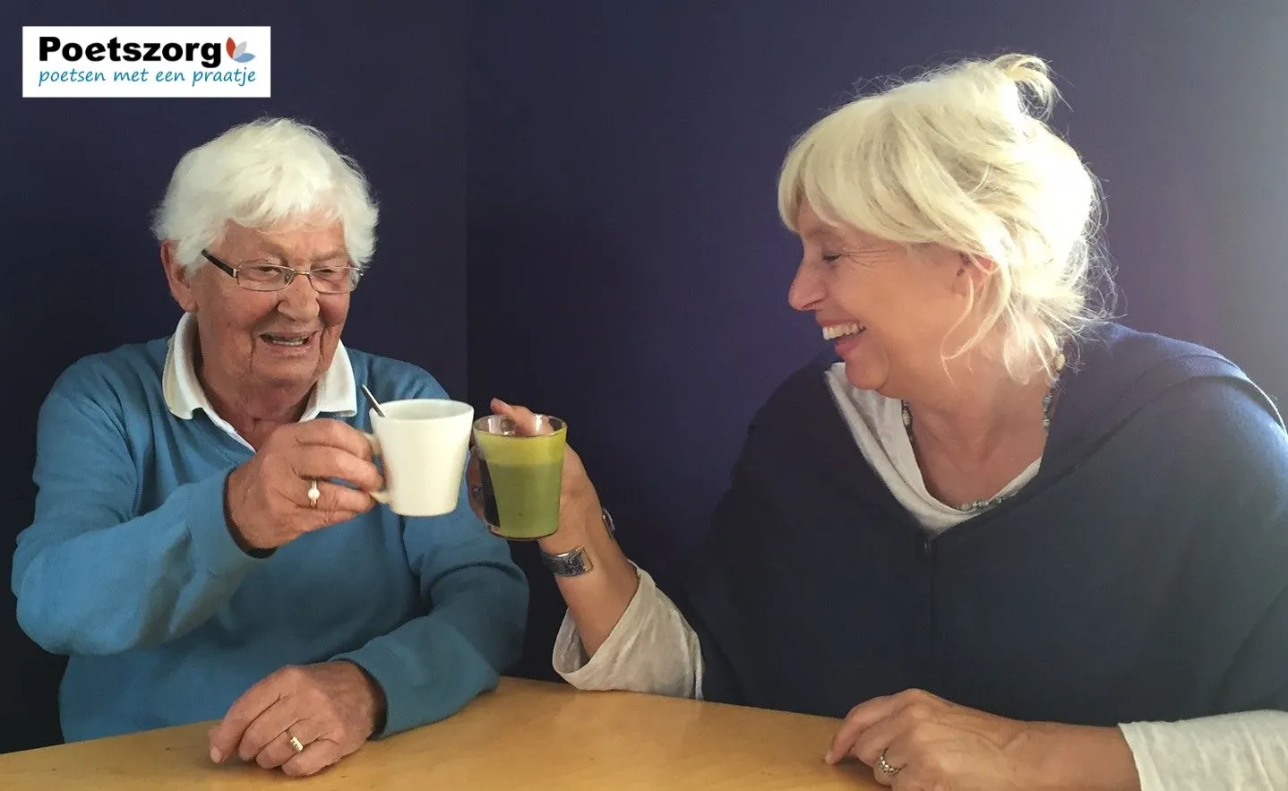 Poetszorg, poetsen met een praatje