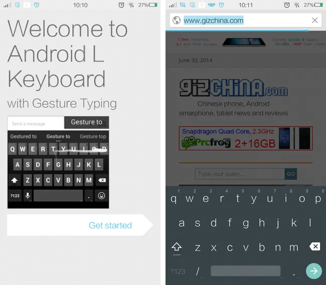 Android L Keyboard available on the Play Store - GizChina