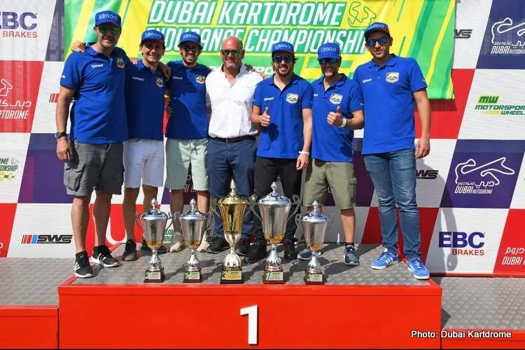 GRANDPRIX247 | Podium for Alonso and friends at Dubai Kartdrome 24-Hours