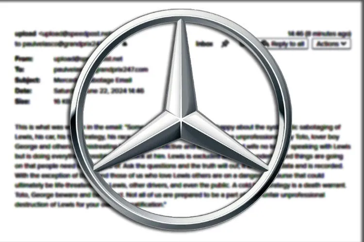 GRANDPRIX247 | Full text of Mercedes "sabotage" Hamilton email sent to ...