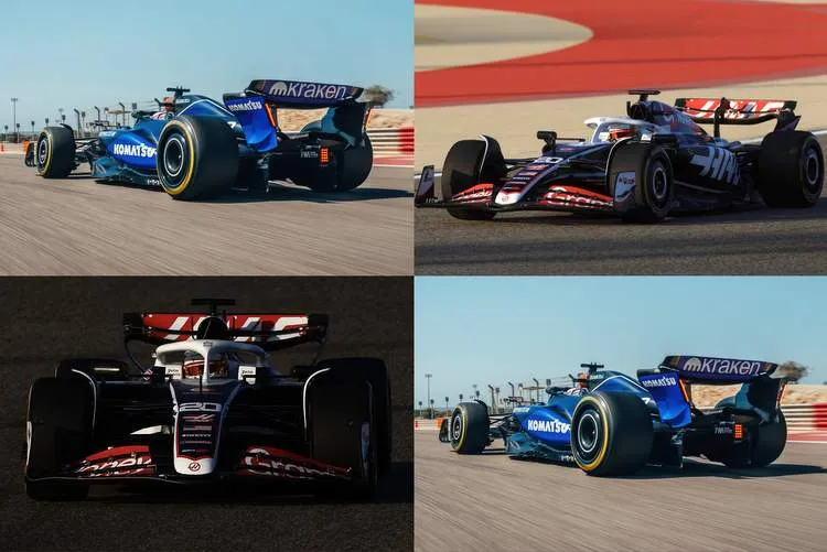 GRANDPRIX247 | Williams and Haas 2024 F1 cars hit the track in Bahrain
