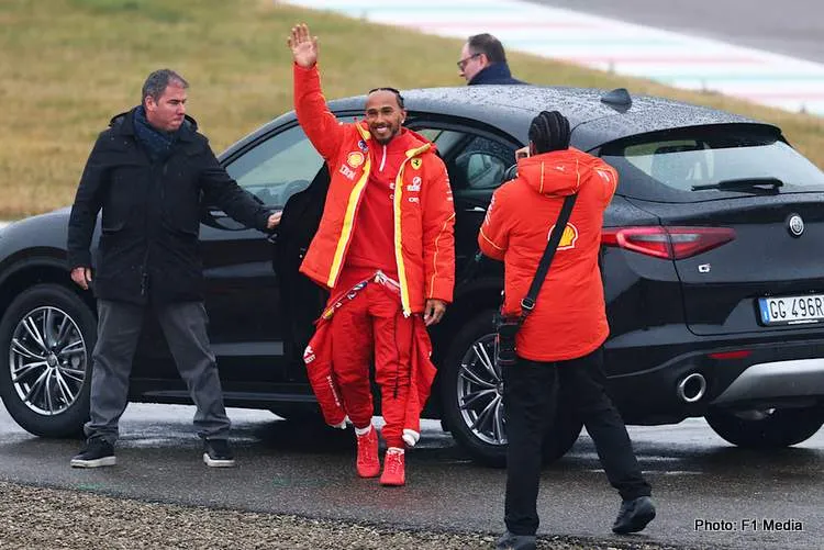 GRANDPRIX247 | Photos: Hamilton drives Ferrari SF-23 to delight of ...