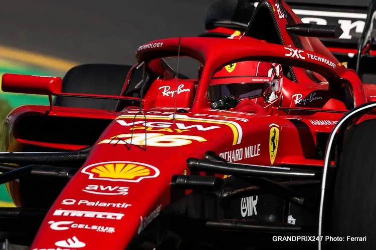 GRANDPRIX247 | Australian GP FP2: Leclerc fastest, Verstappen chases