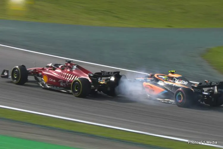 GRANDPRIX247 | Norris: Leclerc was the one in the risky position not me