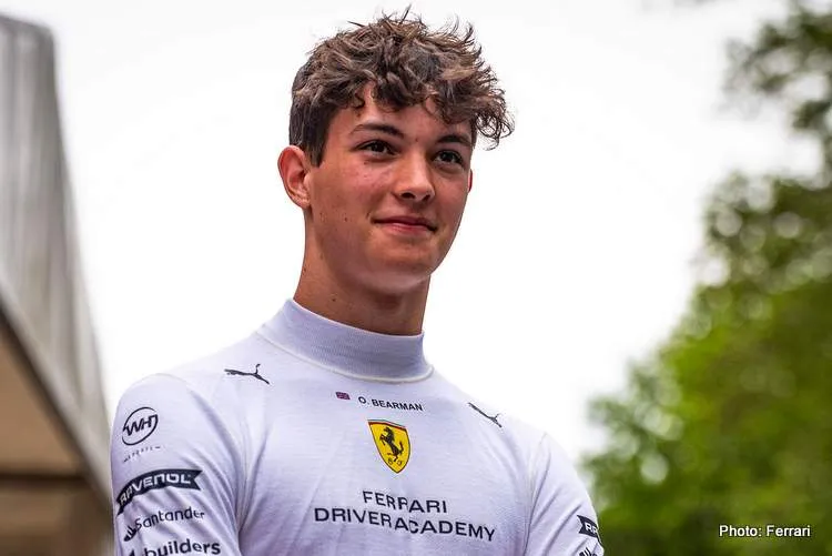 GRANDPRIX247 | Ferrari add teenager Bearman to F1 reserve driver roster