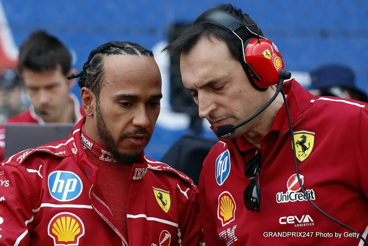 Lewis Hamilton will get a new Ferrari race engineer for 2026 Formula 1 ...