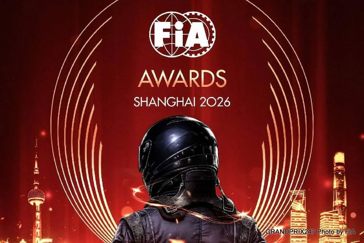 The 2026 FIA Awards will be held in Shanghai on December 12