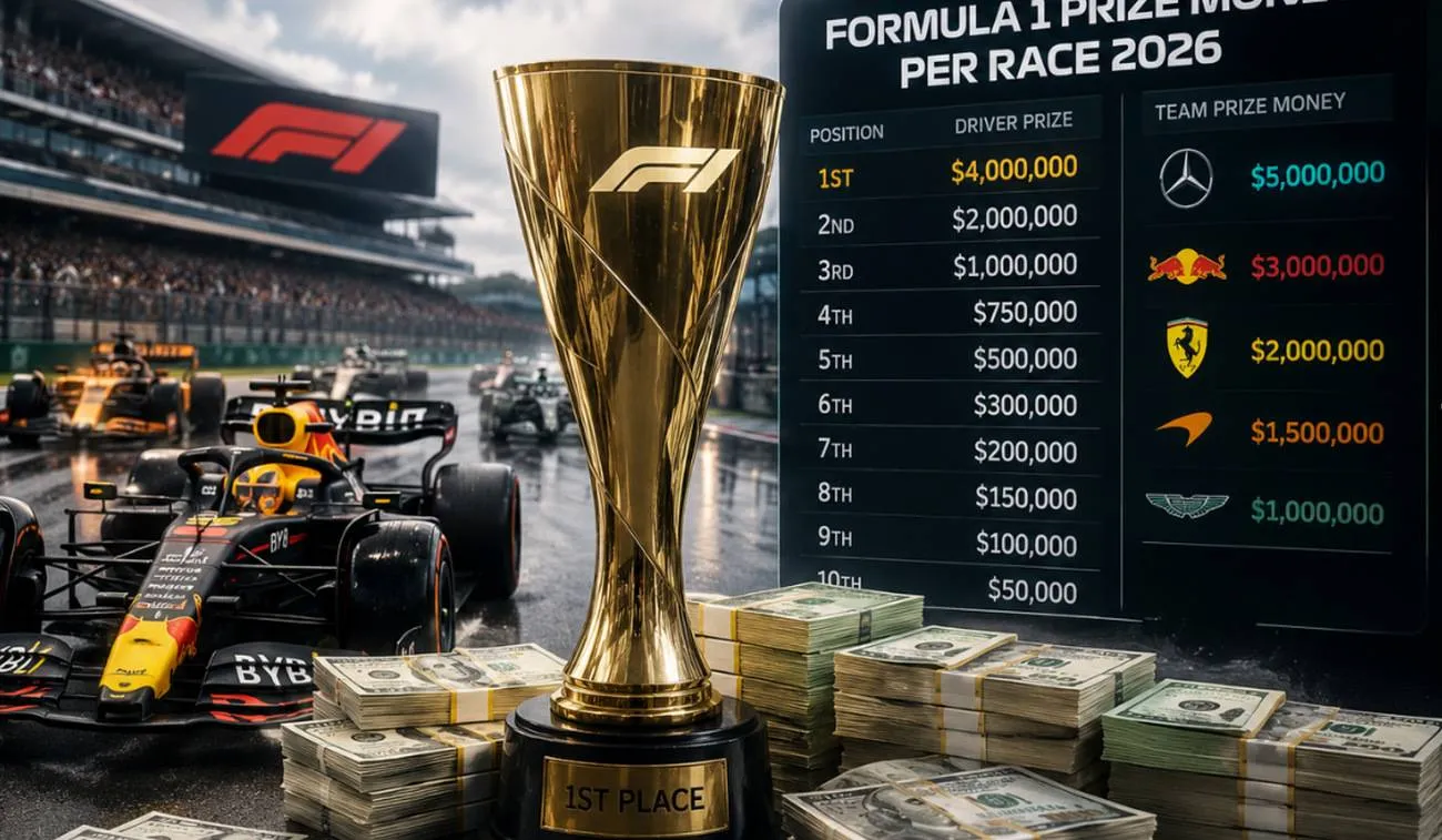 Formula 1 Prize Money Race Winners
