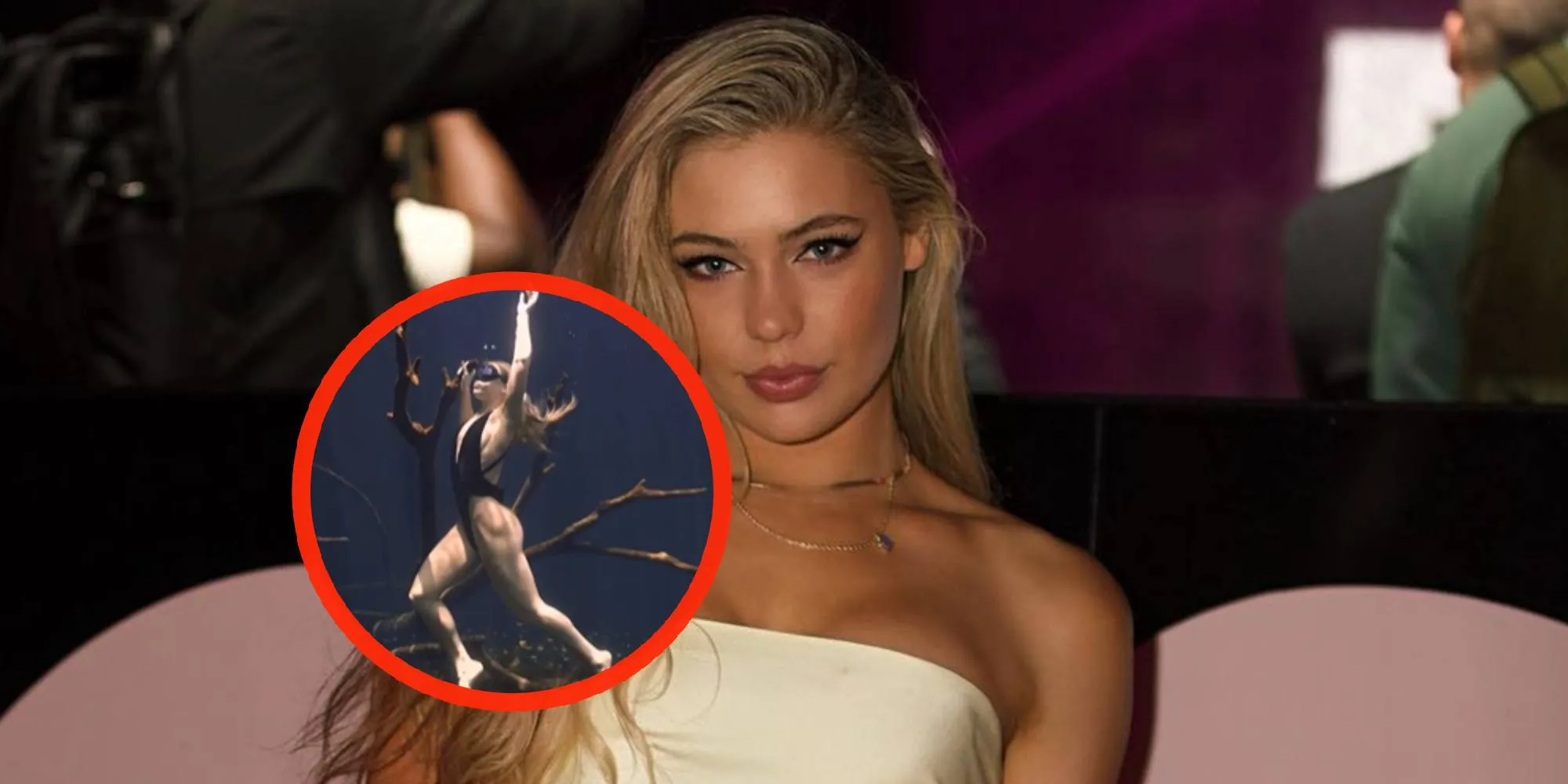 Video: Jutta Leerdam laat zich onder water filmen in minuscule badkleding Video: Jutta Leerdam laat zich onder water filmen in minuscule badkleding