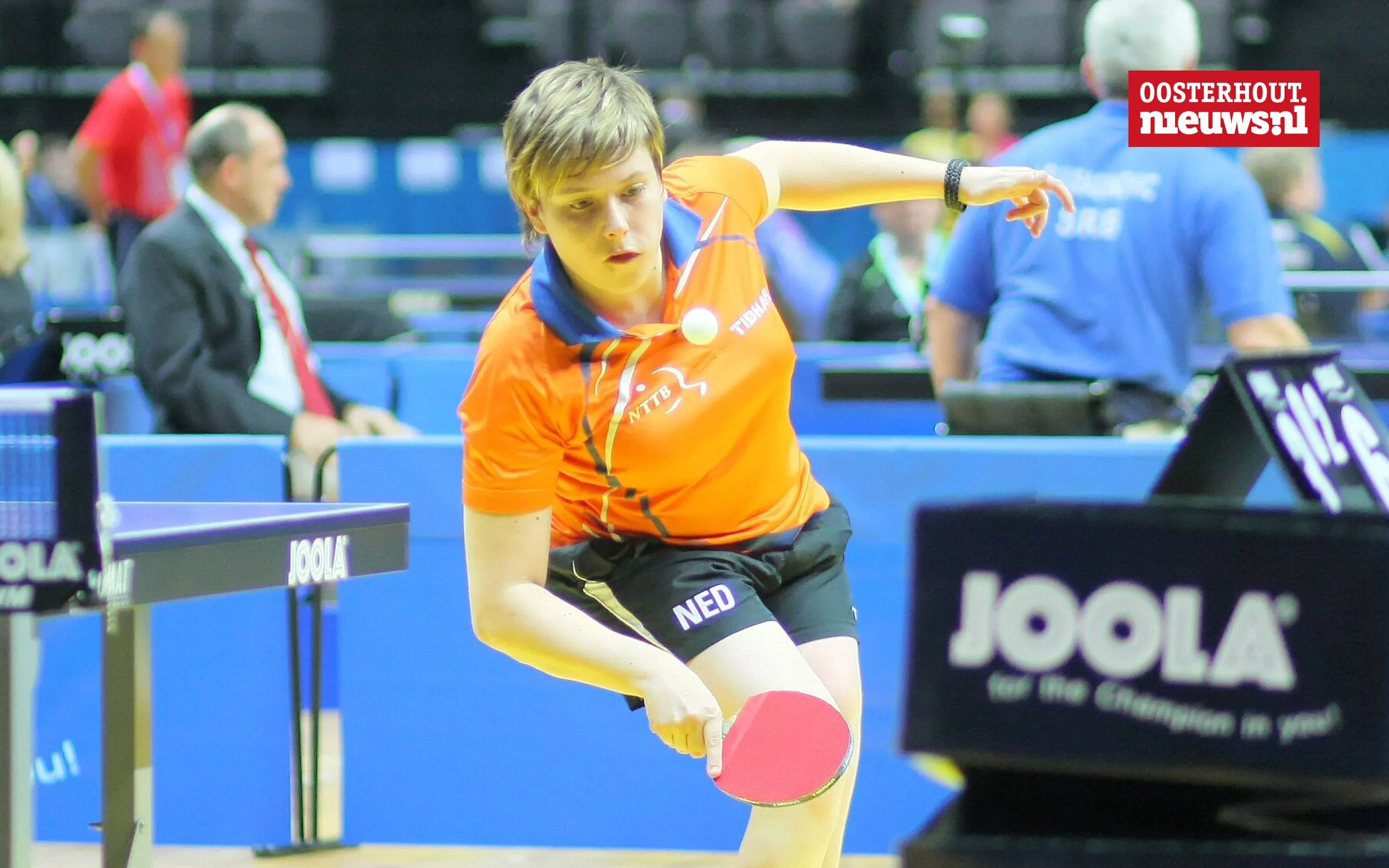 Kelly van Zon in de halve finale tafeltennis tijdens Paralympische Spelen