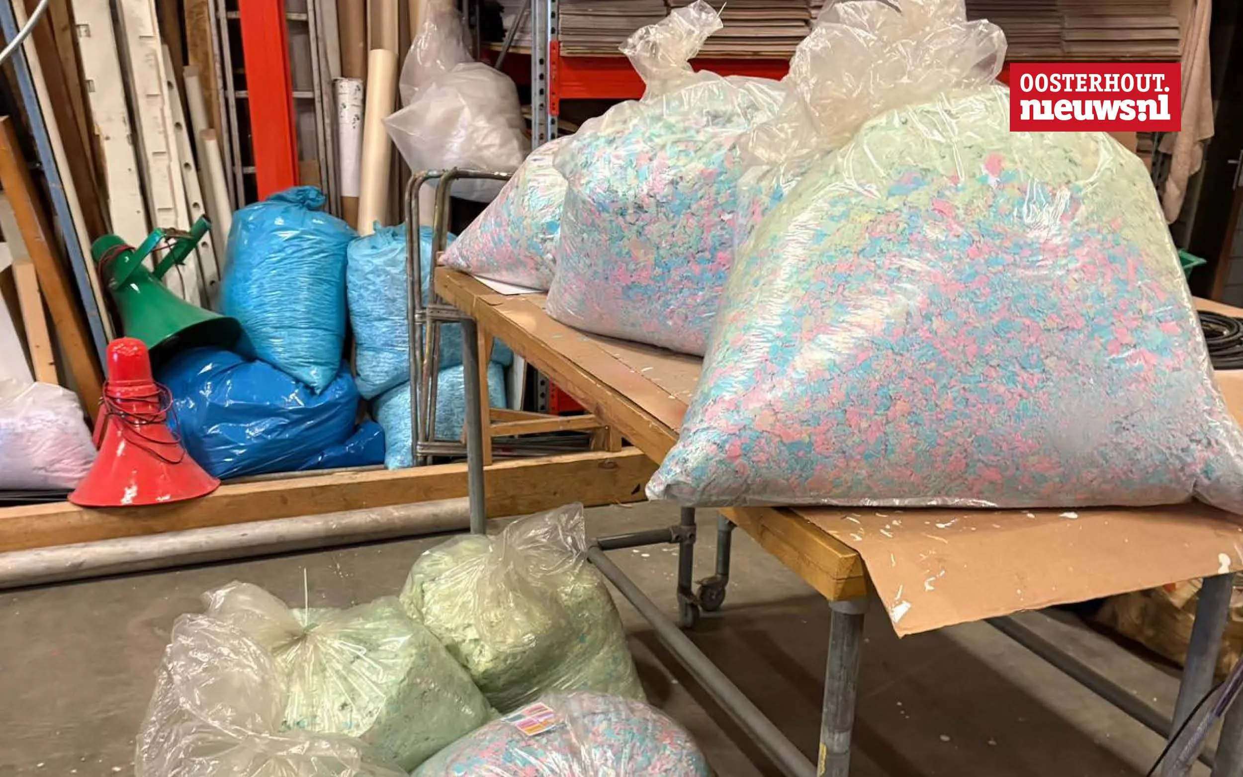 Test met biologisch afbreekbare confetti tijdens Kinderkopkesoptocht