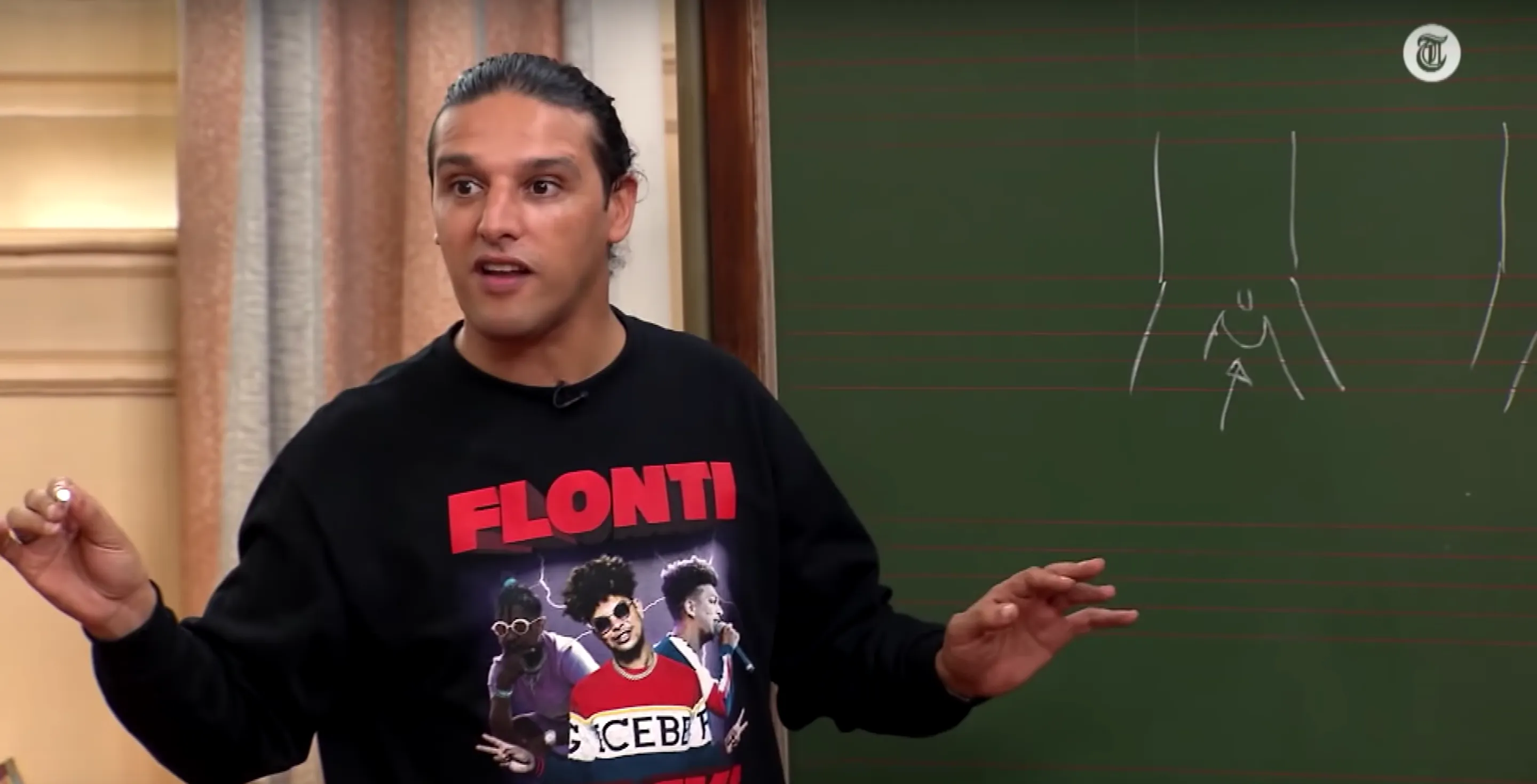 Ali B geeft op geheel eigen wijze seksuele voorlichting aan een klas ...