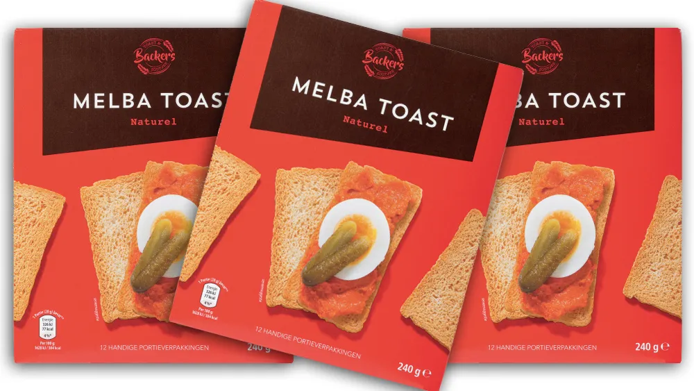 Ook allergenenwaarschuwing voor Melba Toast van Aldi