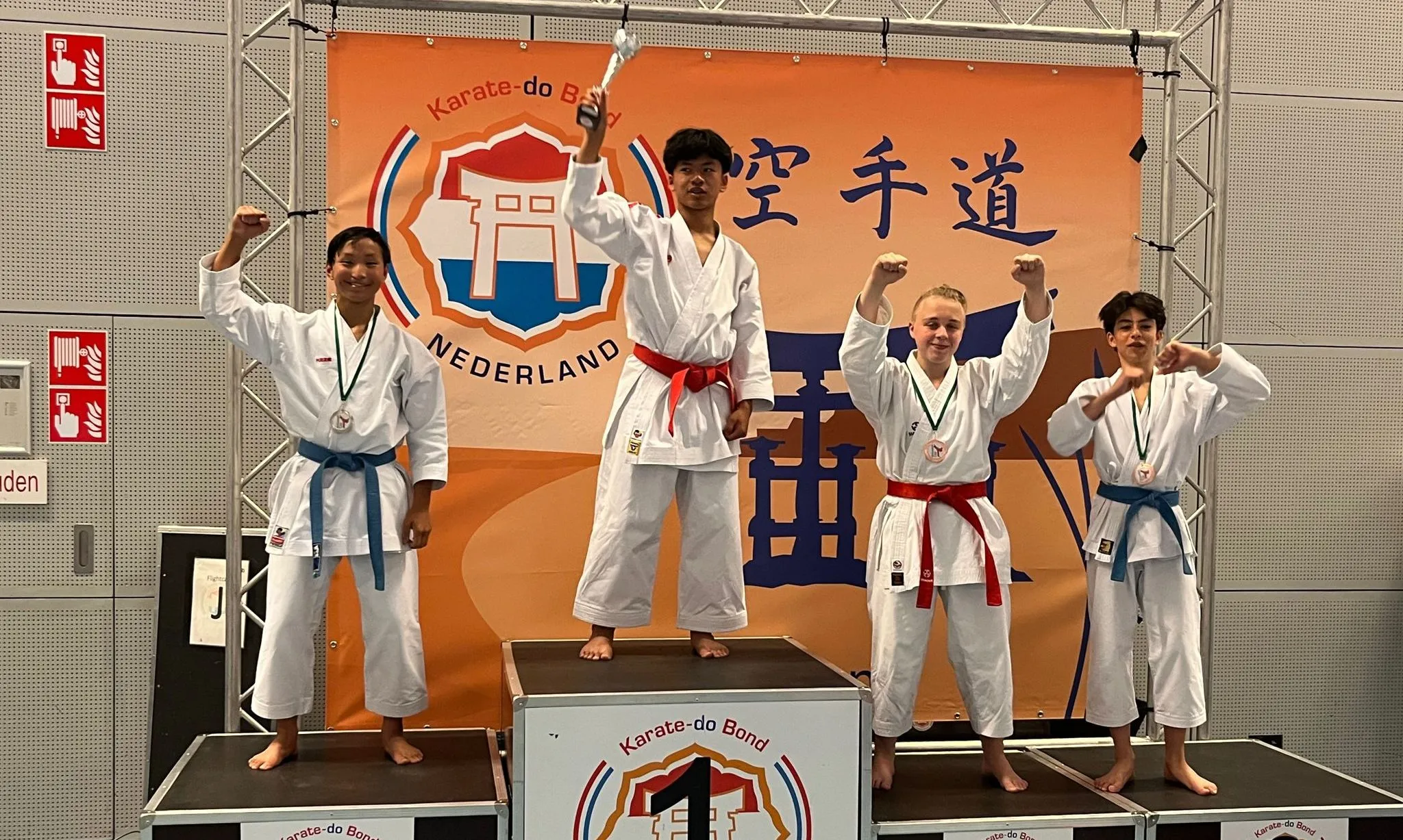 Goud voor karateka Benaya Bagdja tijdens 13e Rotterdam cup