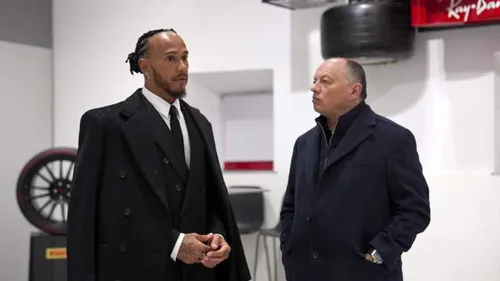 GRANDPRIX247 | Photos: Hamilton welcomed to Ferrari by staff, Elkann ...