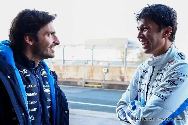 The Williams 2026 Formula 1 car, the FW48 hits the track at Silverstone