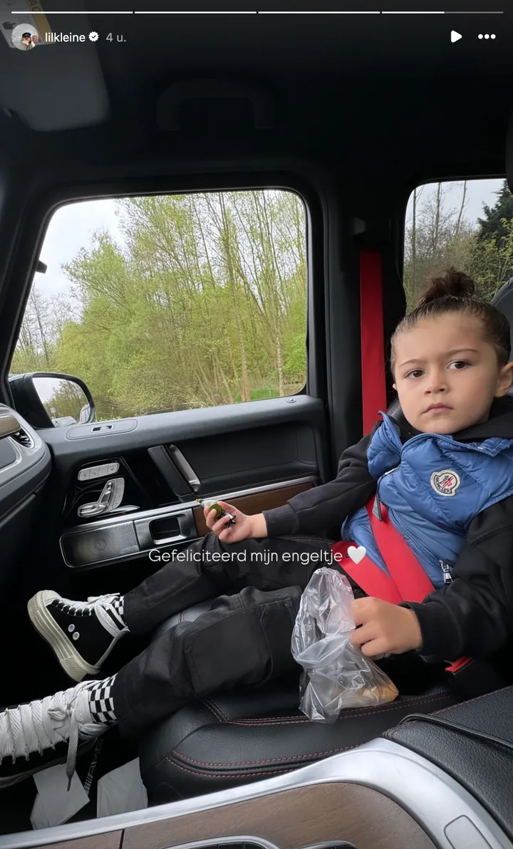 Lil Kleine staat emotioneel stil bij verjaardag van zoon Lío ...