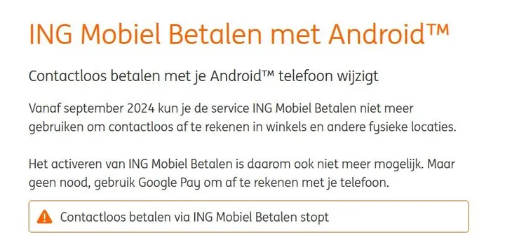 Slecht nieuws voor ING-klanten: ''Over 21 dagen kan dit niet meer''